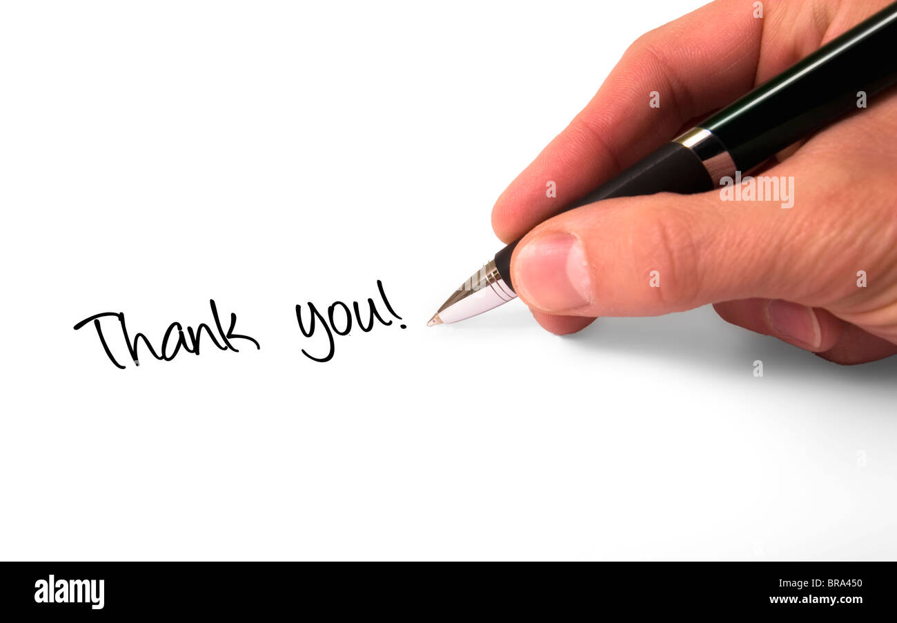 Fountain pen ink thank you hi-res stock photography and images - Alamy