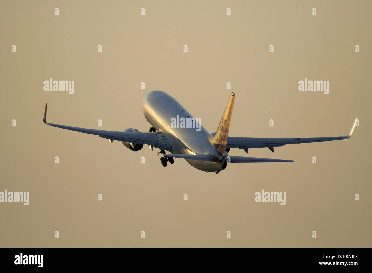 Plane Taking Off Sunset High Resolution Stock Photography and Images ...