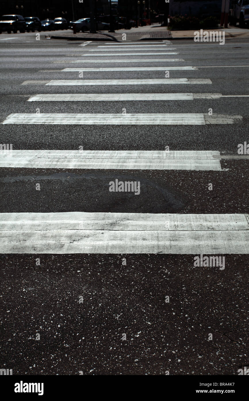 Painted crosswalk lines Stock Photo - Alamy