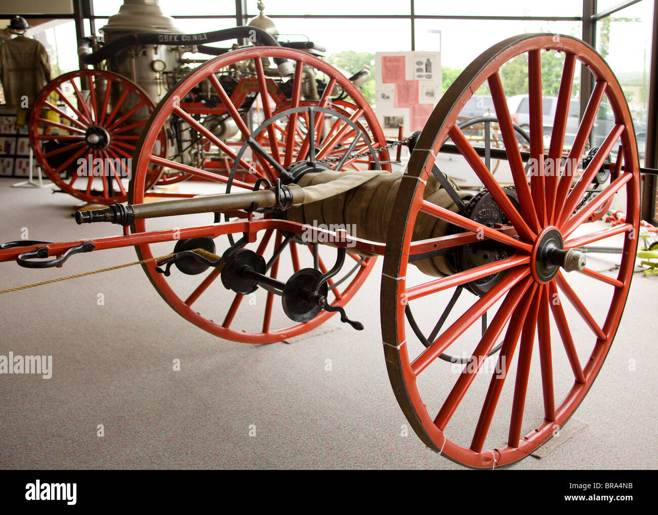 Silsby Steam fire engine hose reel (1800s 19th century)- Pennsylvania ...