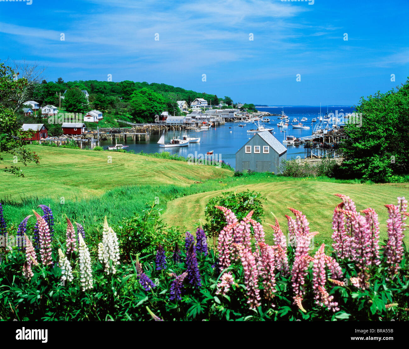 NEW HARBOR MAINE Stock Photo - Alamy