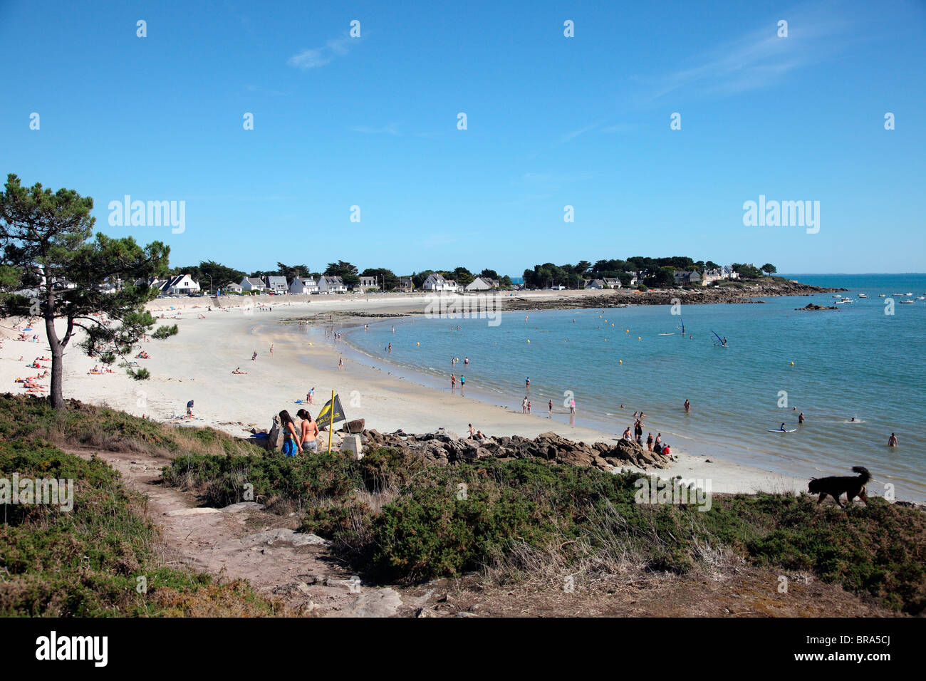 Carnac Plage, Carnac, Brittany, France Stock Photo, Royalty Free Image ...