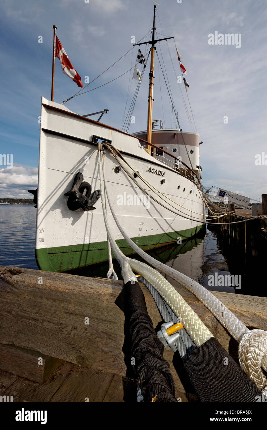 CSS Acadia in Halifax Harbour, Nova Scotia Stock Photo - Alamy