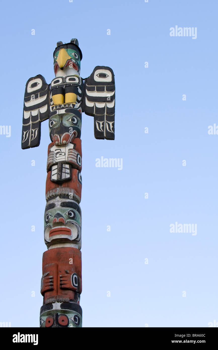 Totem pole at the Royal BC Museum in Victoria British Columbia Canada ...