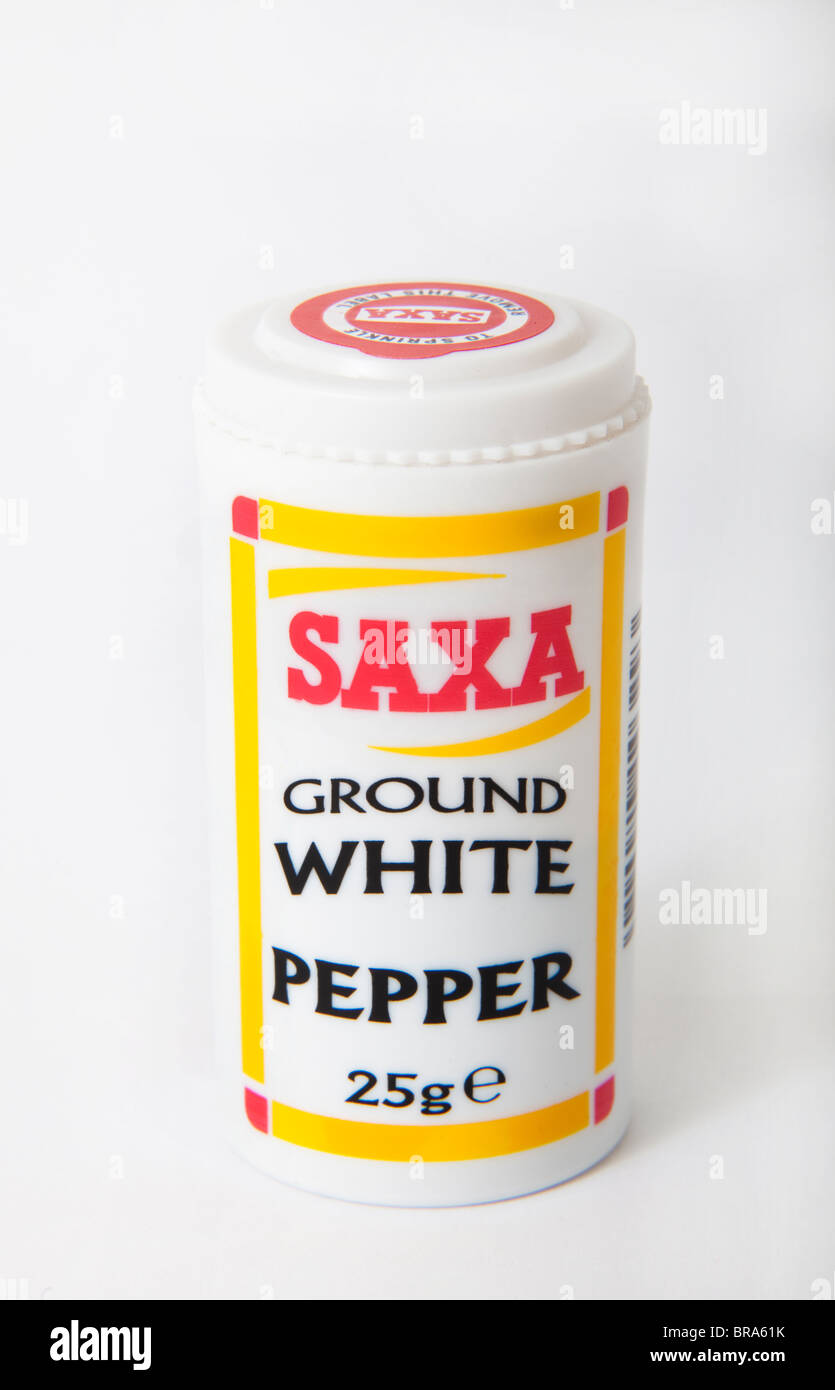 saxa white pepper Stock Photo - Alamy