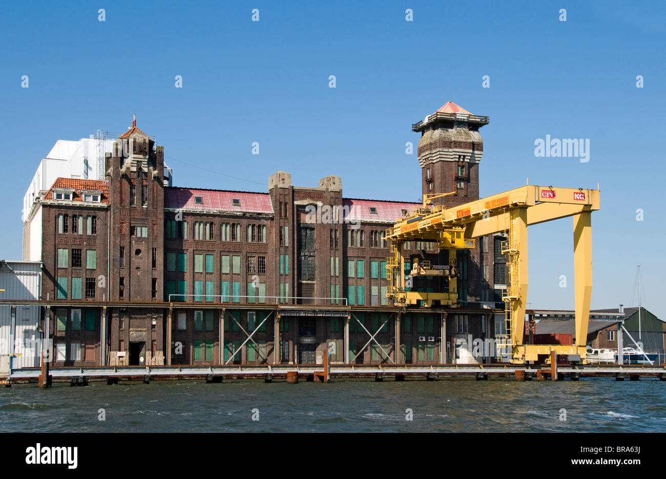 Netherlands Amsterdam port IJ docks Noordzeekanaal Stock Photo - Alamy