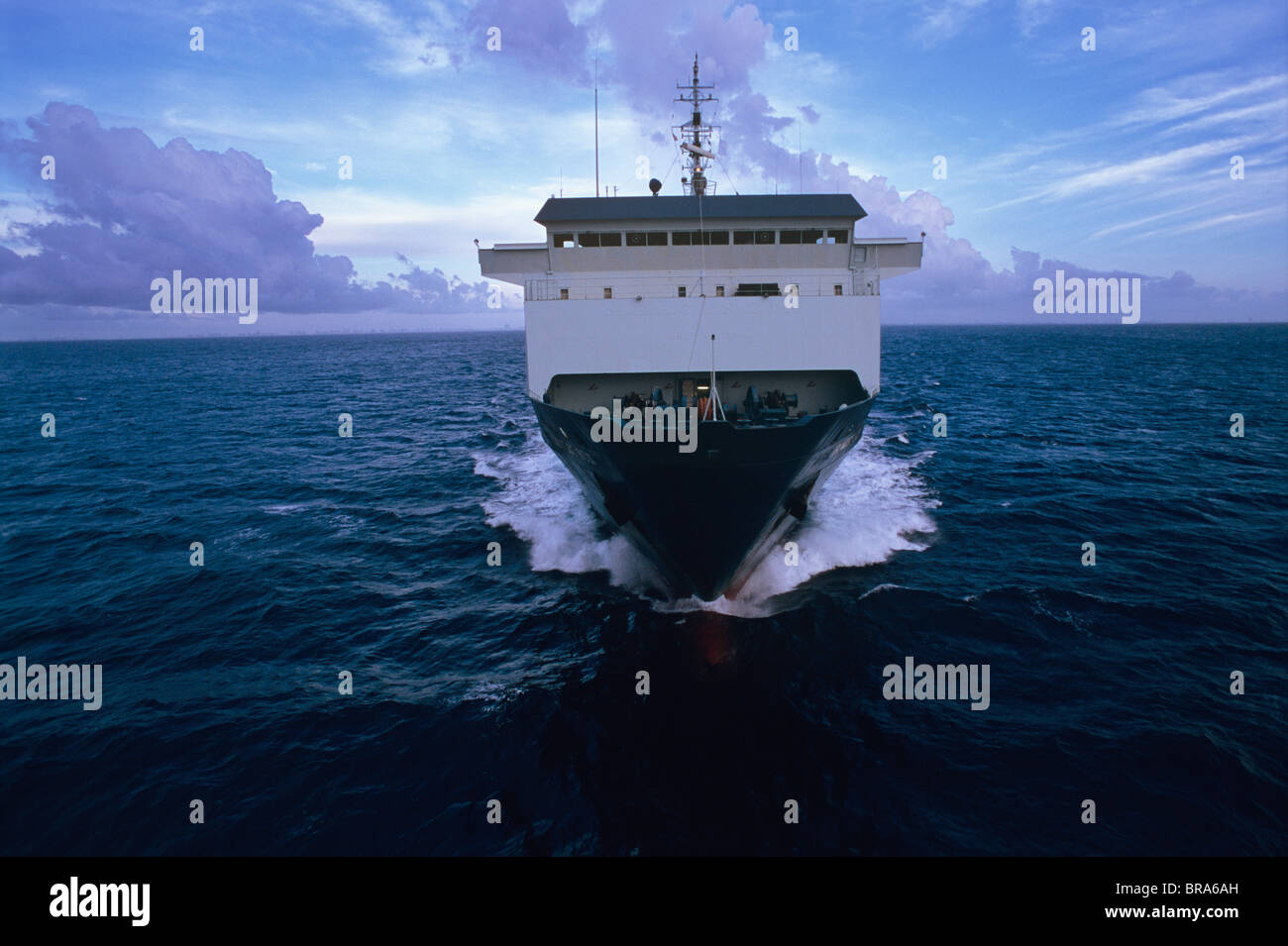 OFF SHORE CONTAINER SHIP CROWLEY SUN AT DUSK Stock Photo - Alamy