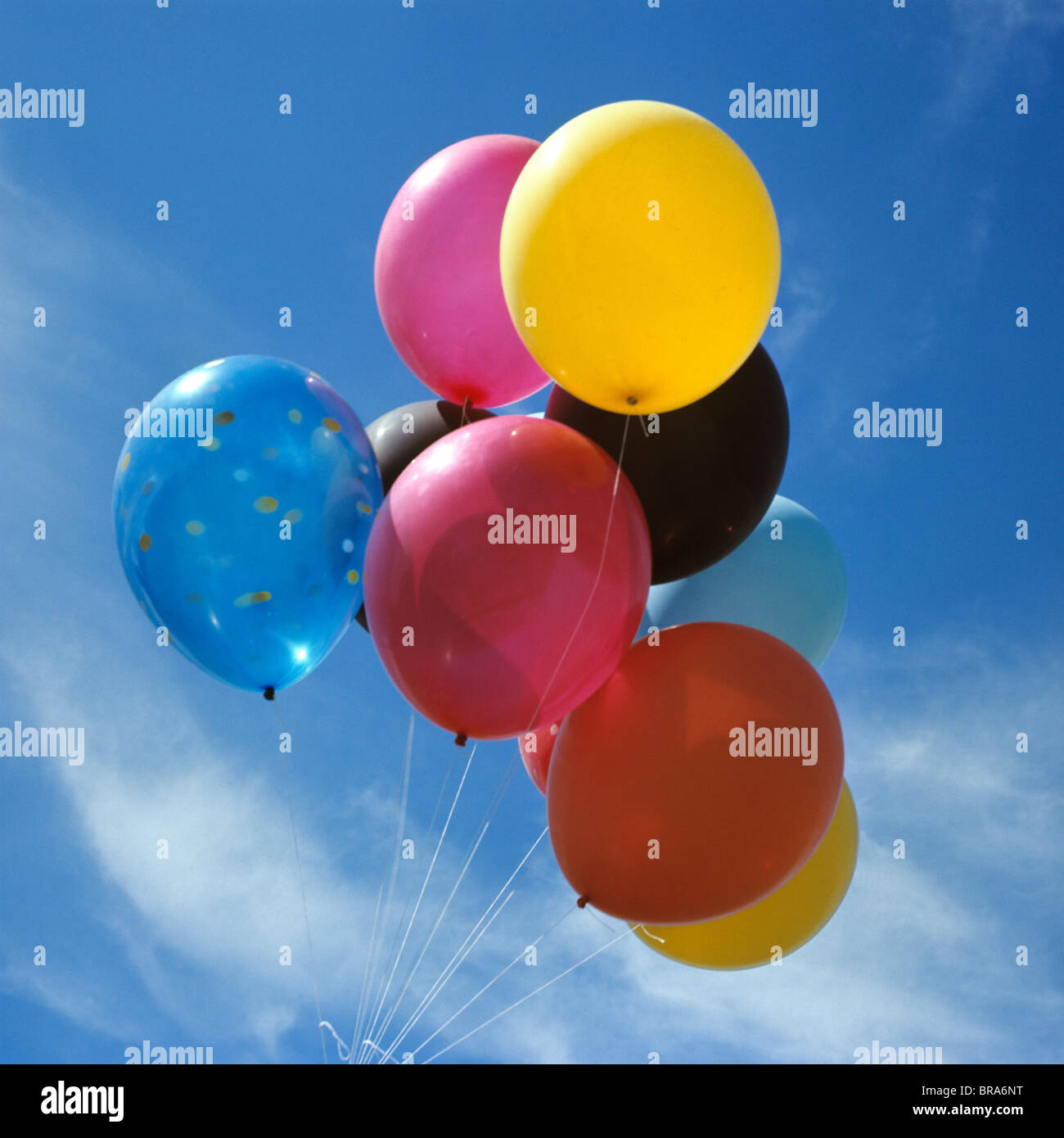 Pink balloons sky nobody hi-res stock photography and images - Alamy