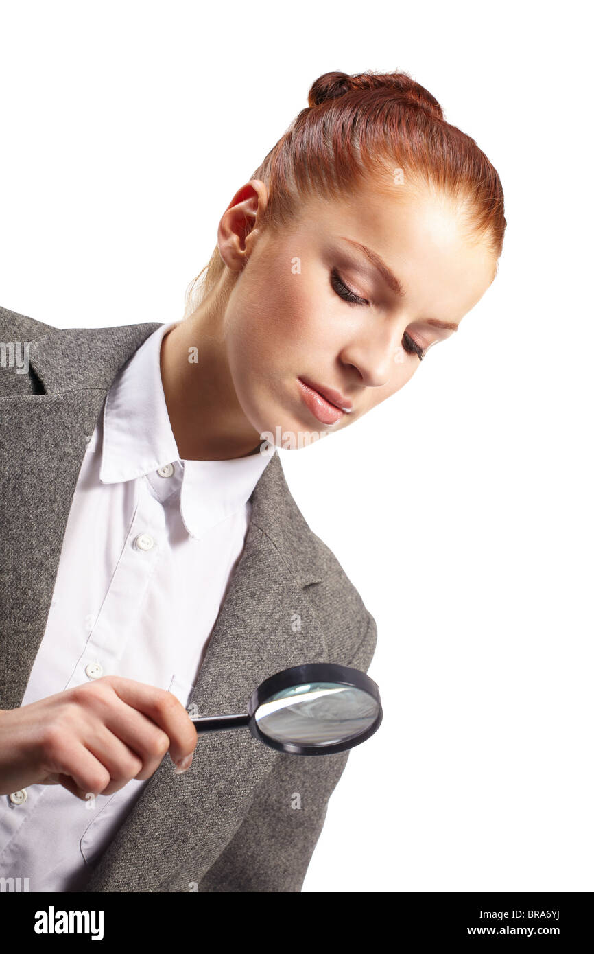 Magnifying glass detective hi-res stock photography and images - Alamy