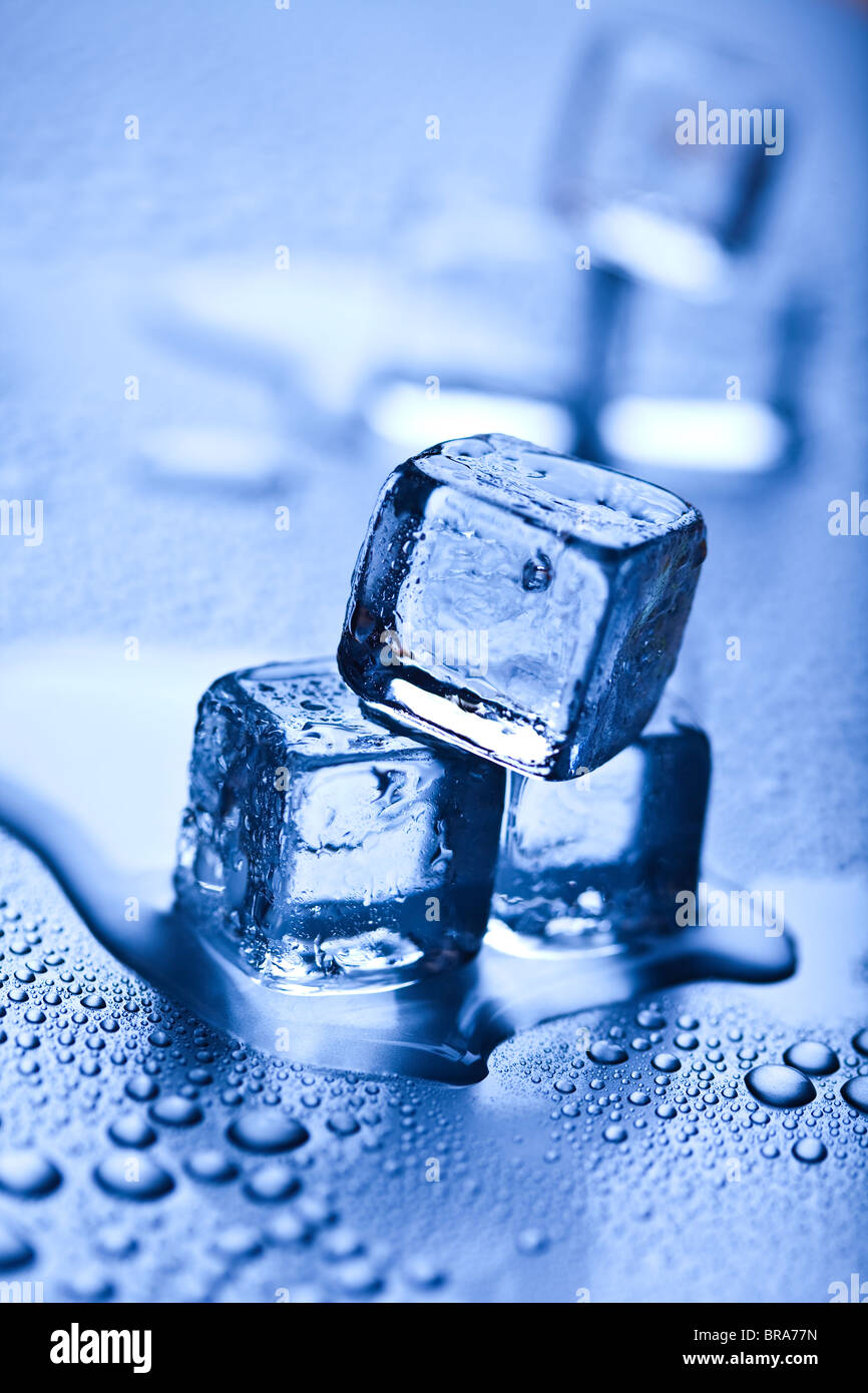 Transparent ice cubes Stock Photo - Alamy