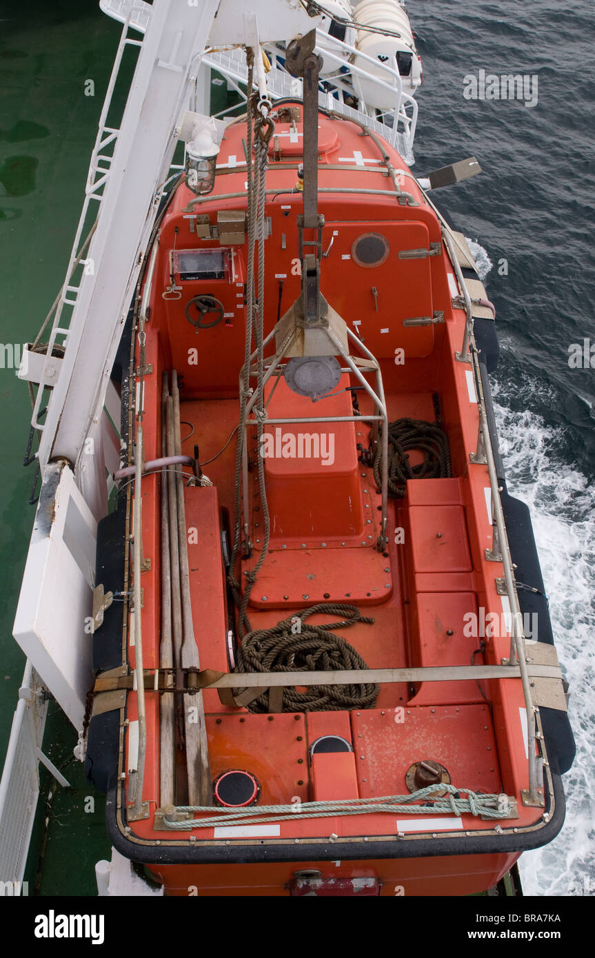 Top view of lifeboat Stock Photo - Alamy