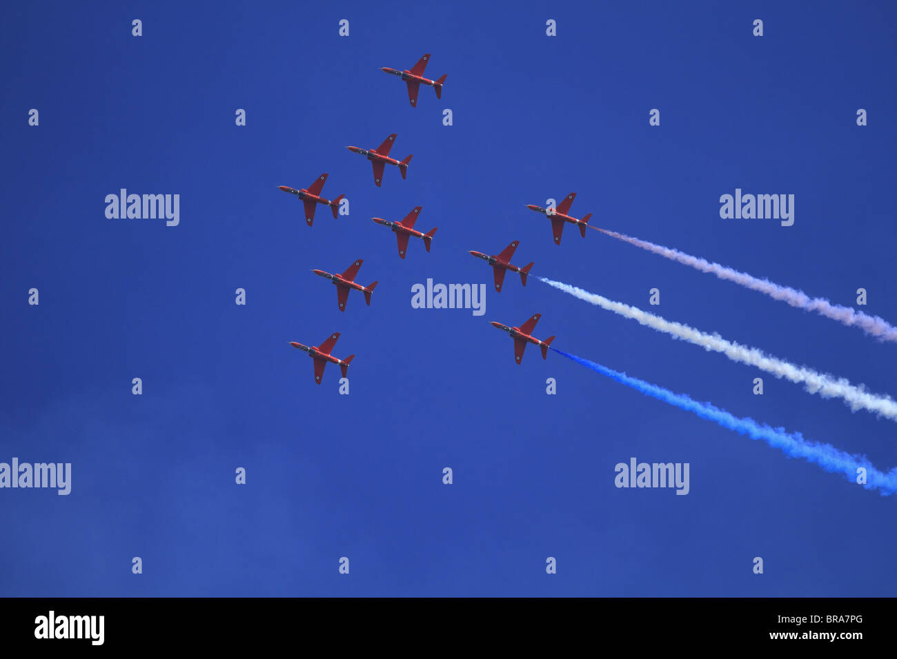 The Royal Air Force Aerobatic Team, The Red Arrows, displaying at ...