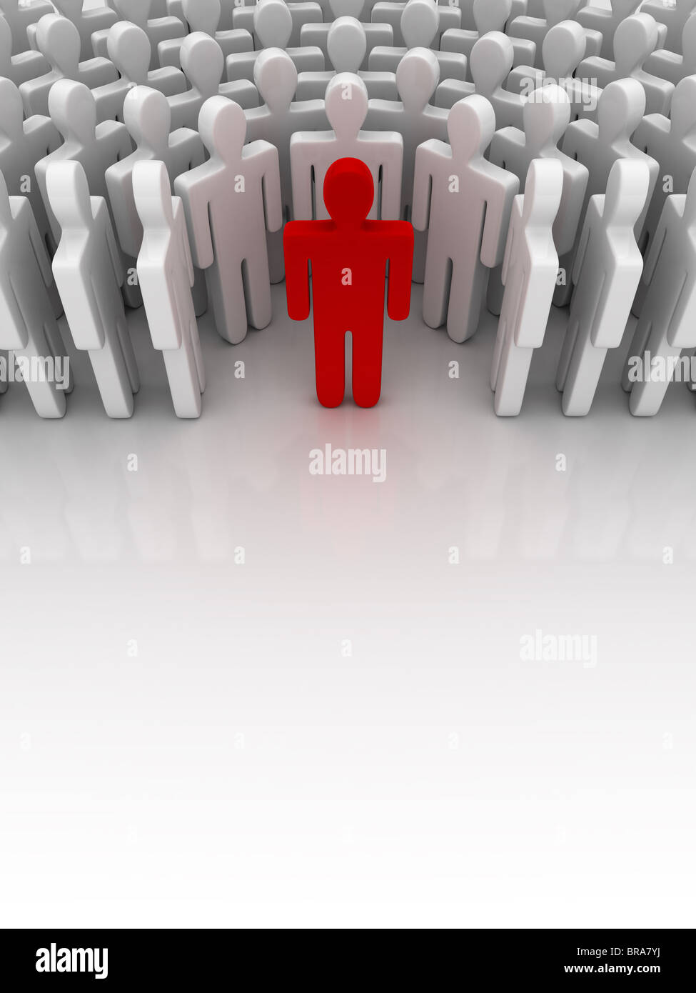 Standing out from the crowd Stock Photo - Alamy