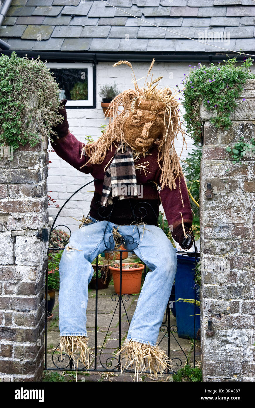 Scarecrow festival village tradition hi-res stock photography and ...