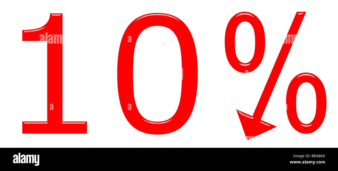 Ten percentage hi-res stock photography and images - Alamy