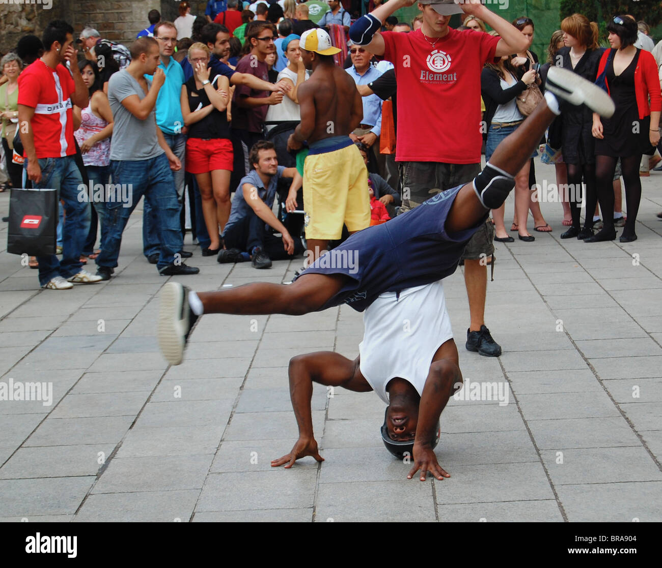 a break dancer in Barcelona Stock Photo - Alamy