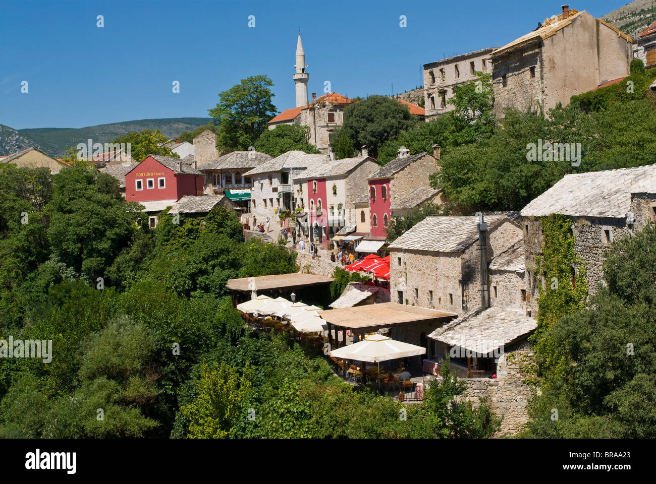 The old town of Mostar, UNESCO World Heritage Site, Bosnia-Herzegovina ...