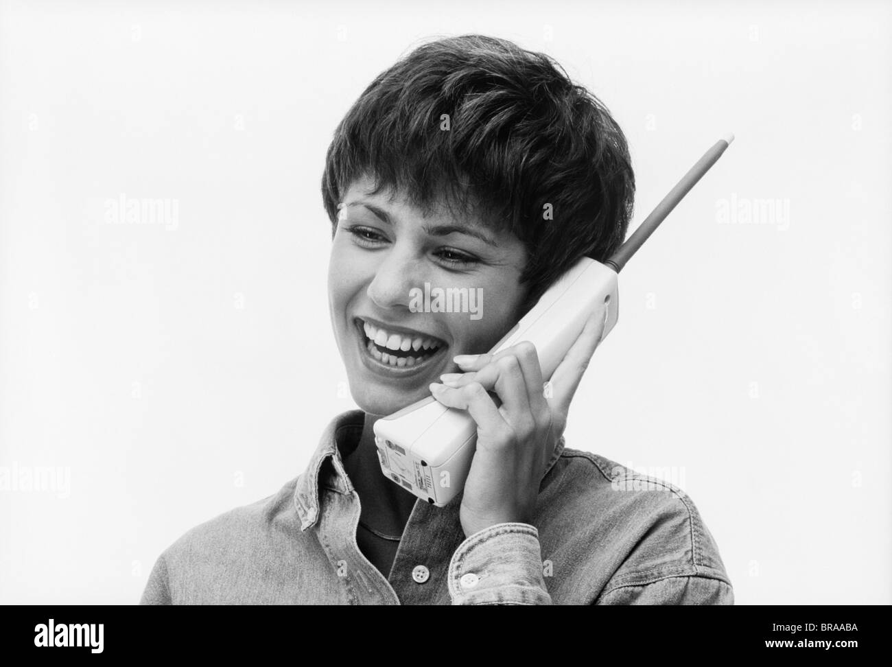 1990s mobile phone woman hi-res stock photography and images - Alamy
