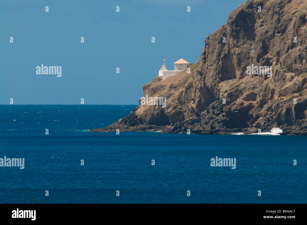 Mansion on the coast of Tarrafal, Santiago, Cape Verde Islands ...