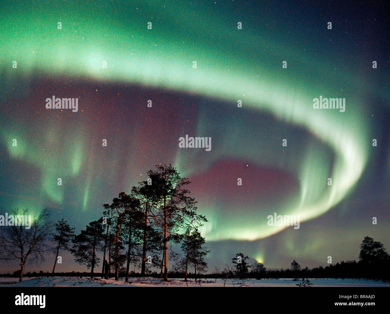 Northern lights, Lapland, Finland Stock Photo - Alamy