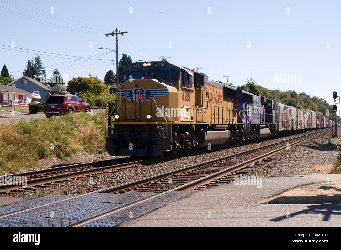 Union pacific rail car hi-res stock photography and images - Alamy