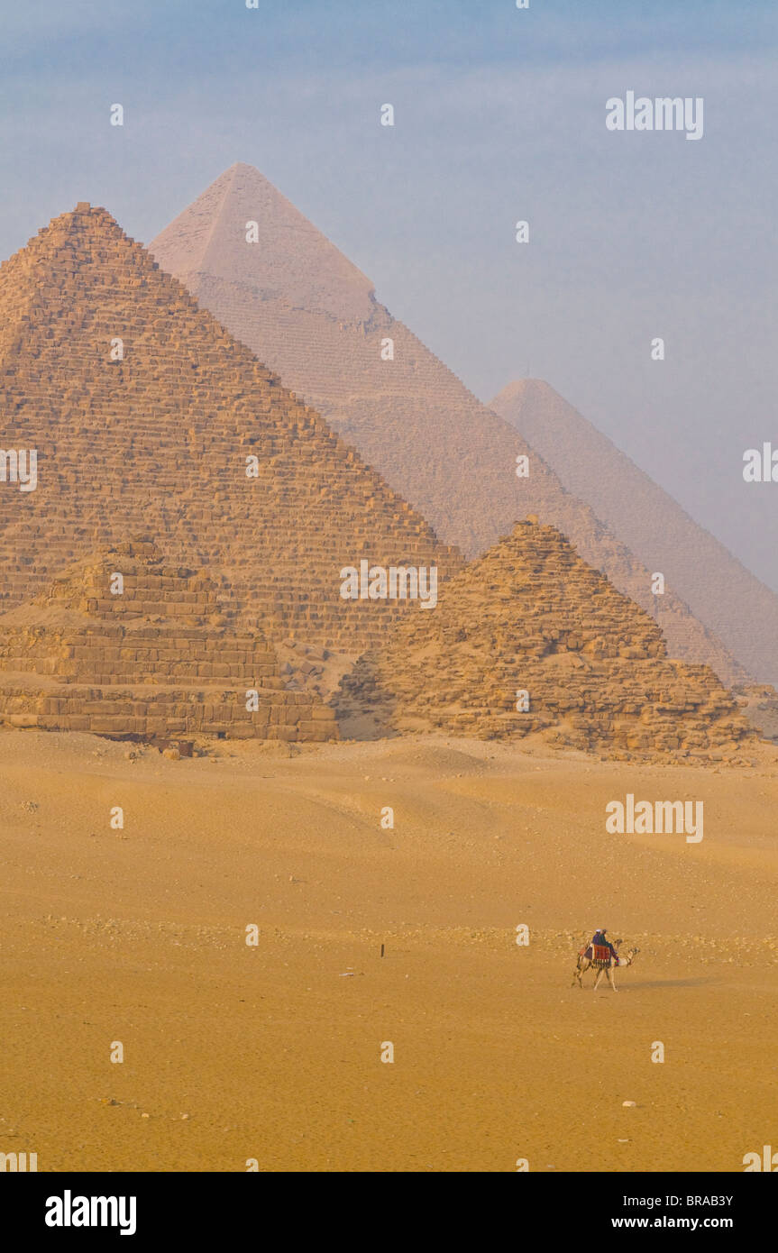 The Pyramids of Giza, UNESCO World Heritage Site, near Cairo, Egypt ...