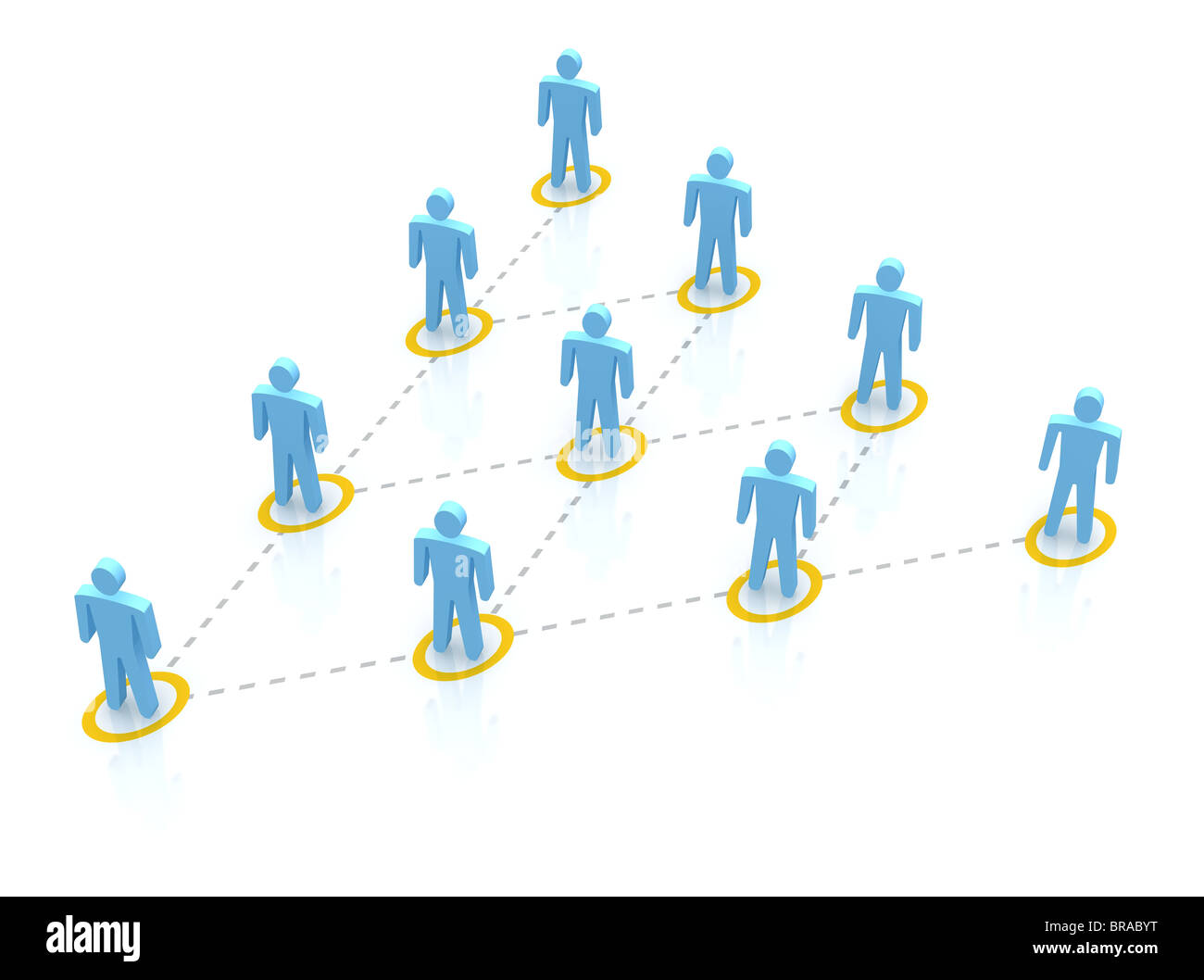 Team hierarchy. 3d rendered illustration Stock Photo - Alamy