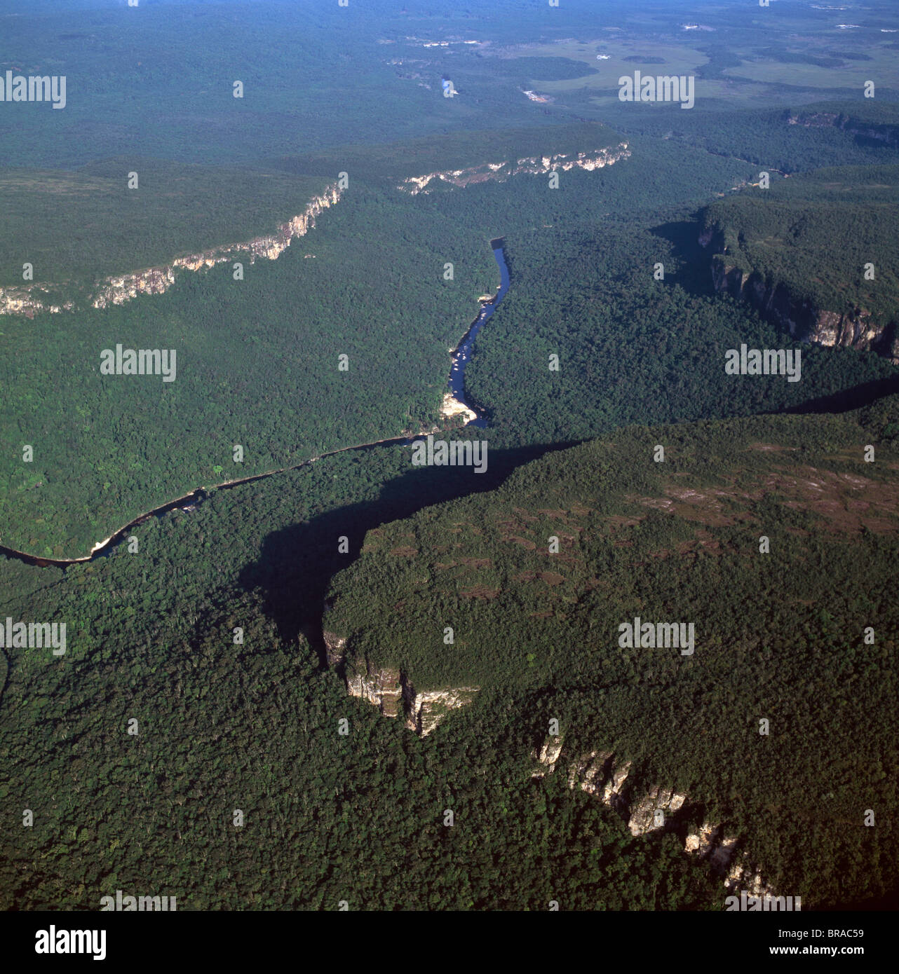 Aerial image of Chi-Chi Gorge, downstream from Chi-Chi Falls, Upper ...