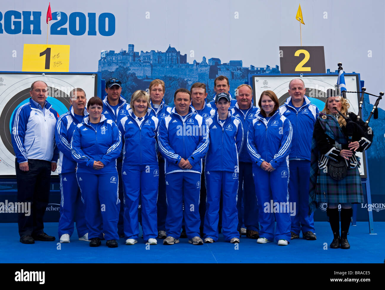 Scottish Archery Team with Michael Cavanagh on the left, Doubt over ...