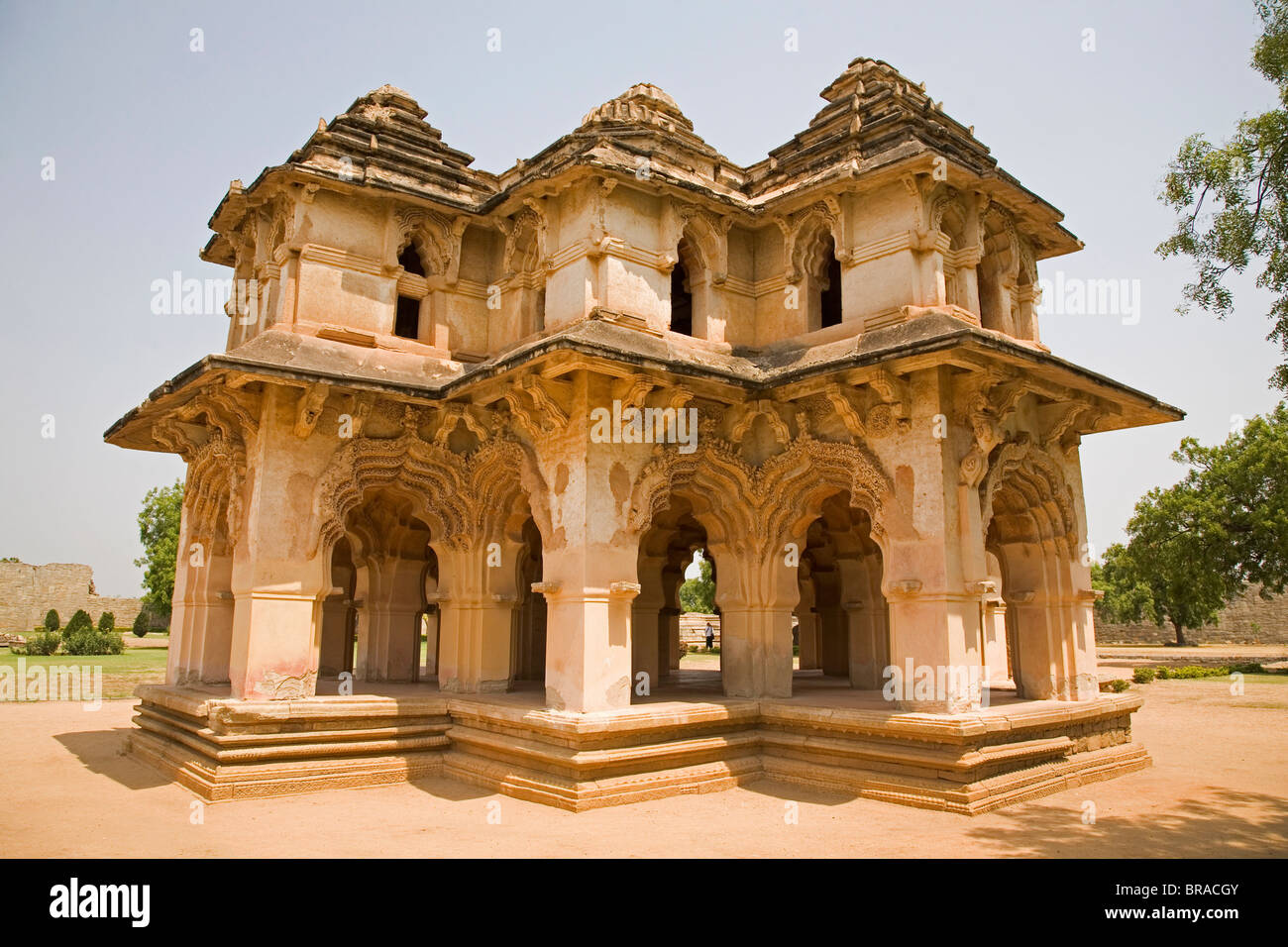 The Lotus Mahal within the royal enclosure at Hampi, UNESCO World ...
