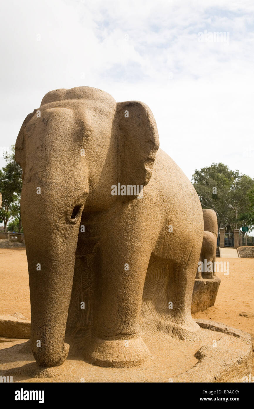 Elephant statue mamallapuram mahabalipuram hi-res stock photography and ...
