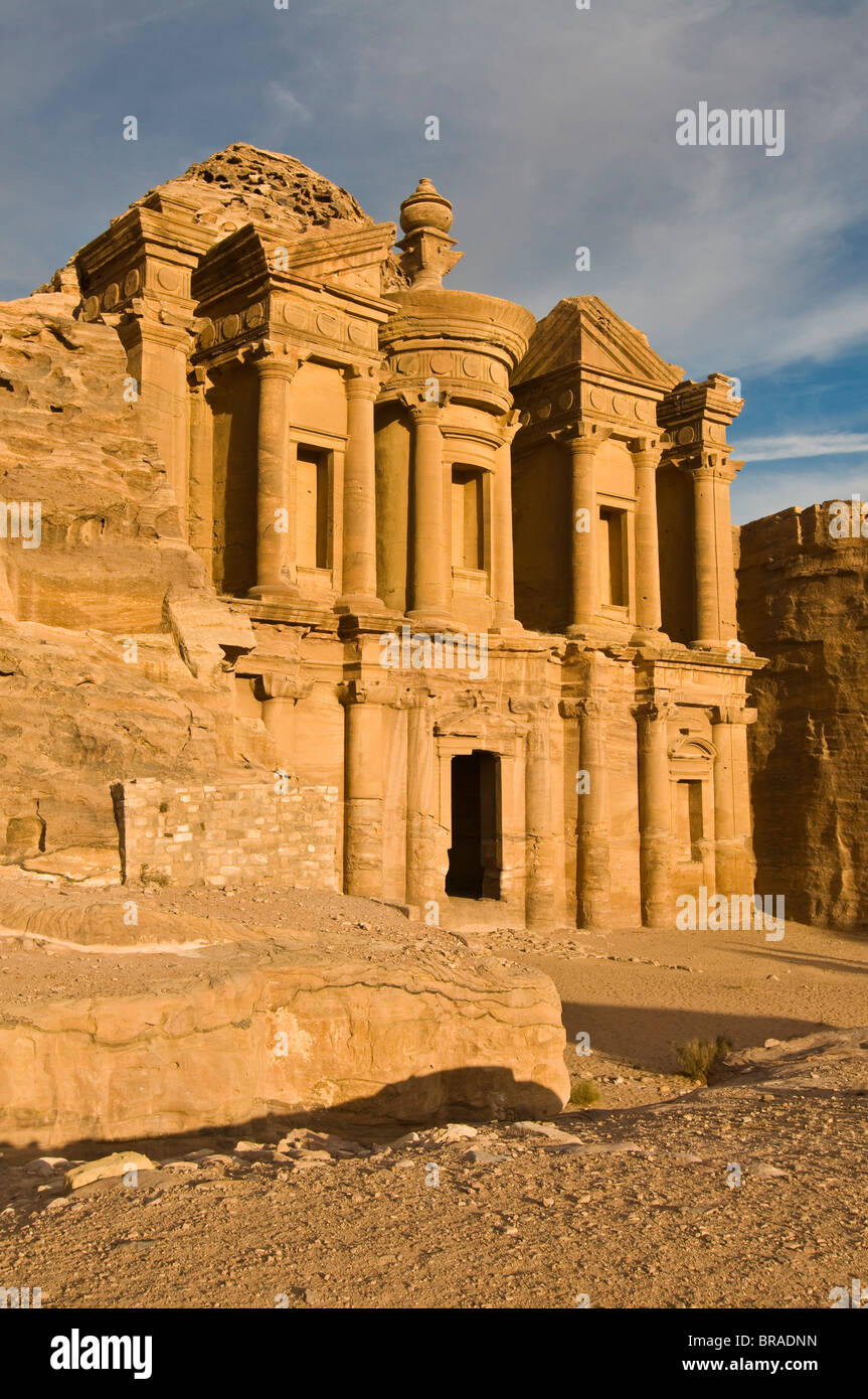 Al Deir (the Monastery) at sunset, Petra, UNESCO World Heritage Site ...