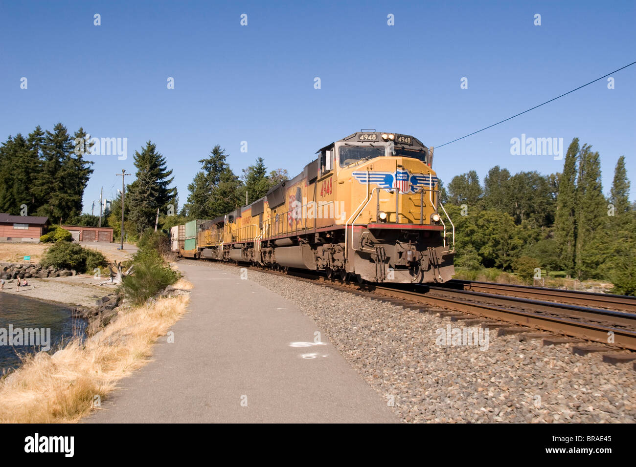 Union pacific railroad diesel locomotive hi-res stock photography and ...