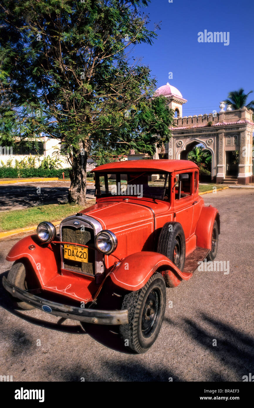 Colorful Old Model A Ford Cienfuegos Cuba Stock Photo - Alamy