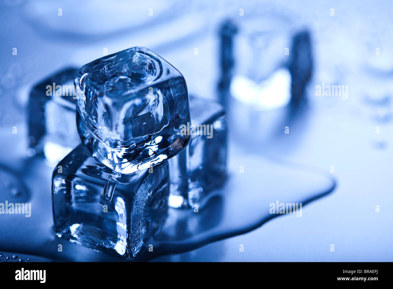 Transparent ice cubes Stock Photo - Alamy