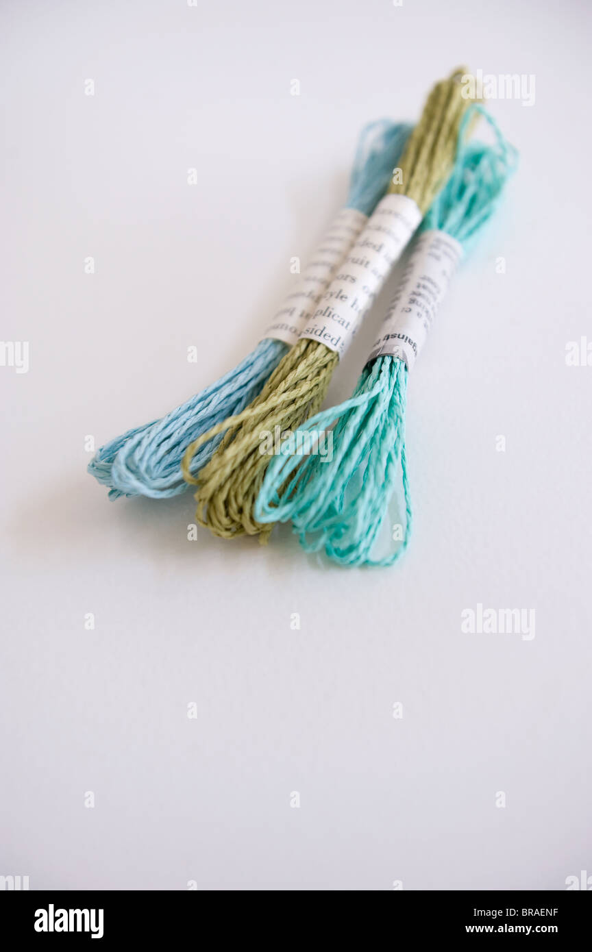Tied paper string Stock Photo - Alamy