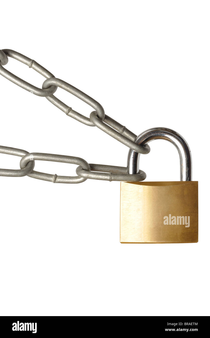 Padlock and Chain Stock Photo - Alamy
