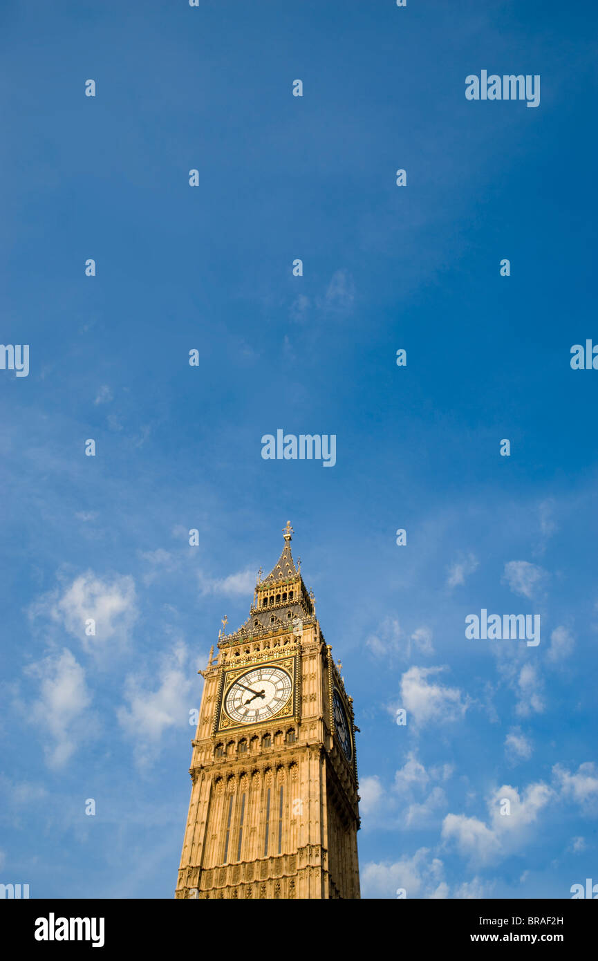 The clock tower of the Palace of Westminster or the Houses of ...