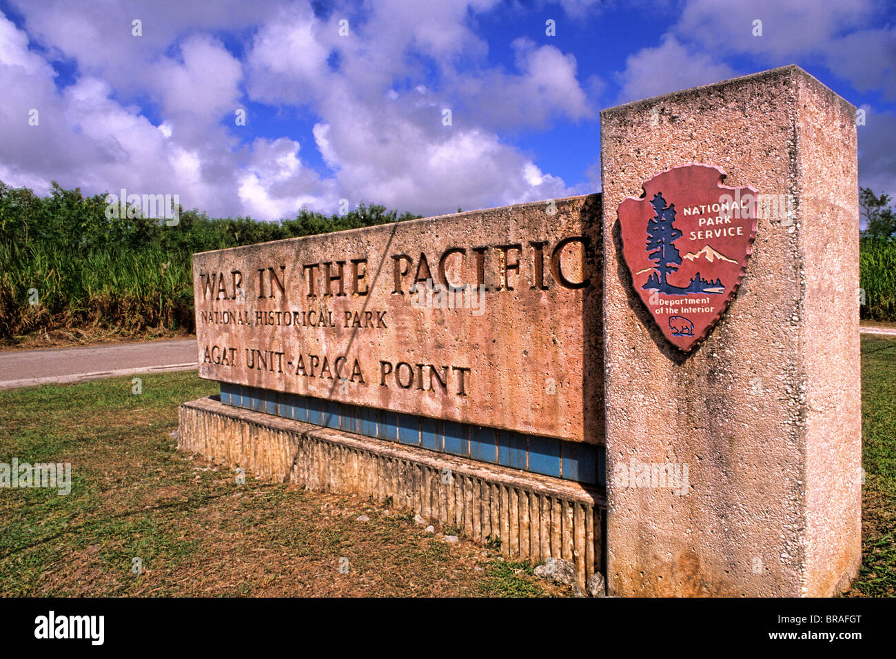 Historical Military War in the Pacific in WWII in Guam USA Stock Photo ...