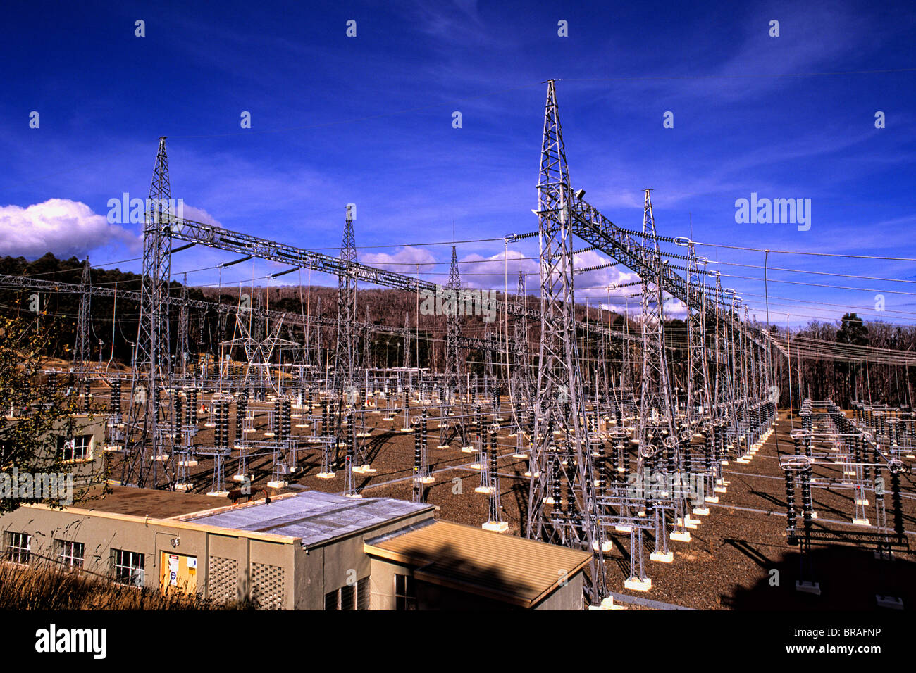 Electric Plant at Tooma Reservoir and Dam Australia Stock Photo - Alamy