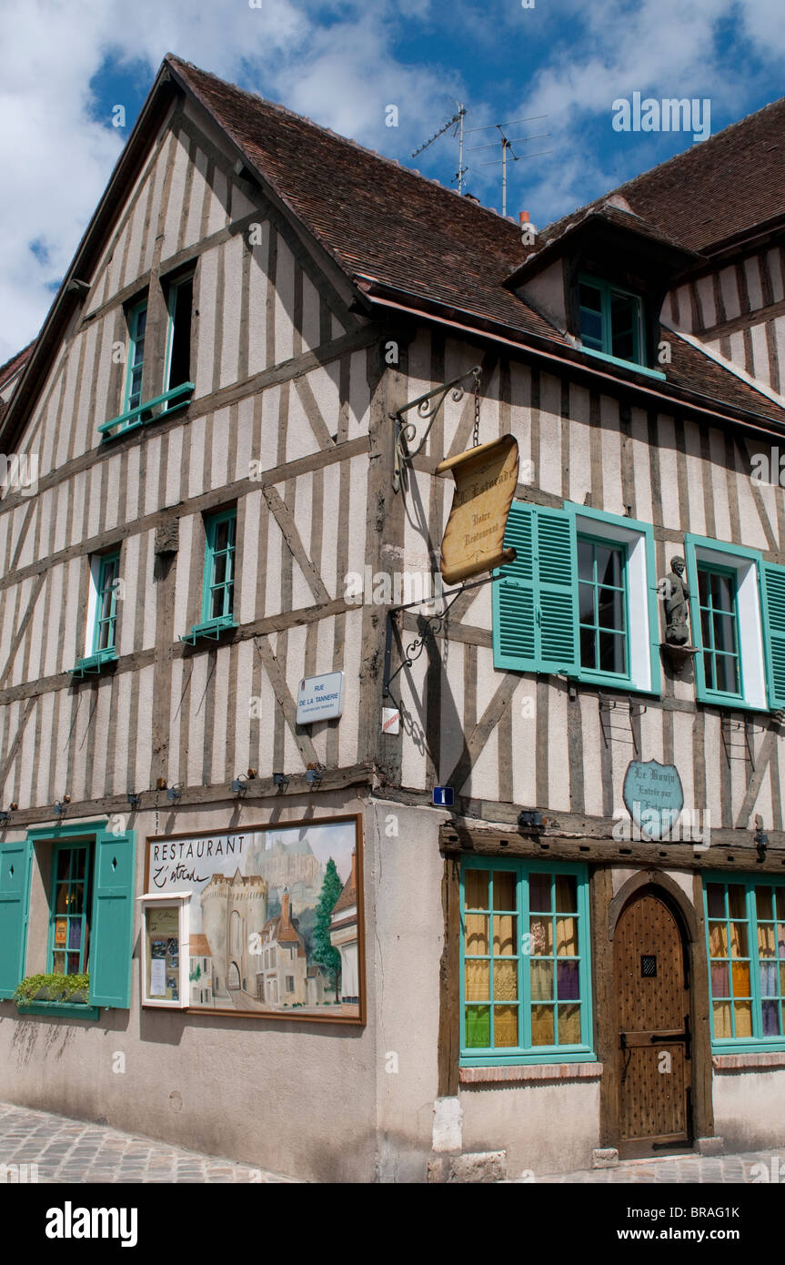 Medieval house with exposed beams, Chartres , France Stock Photo - Alamy