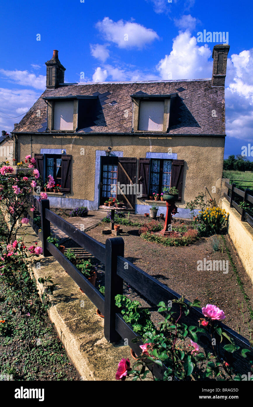 Normandy style architecture of home in Normandy France Stock Photo - Alamy