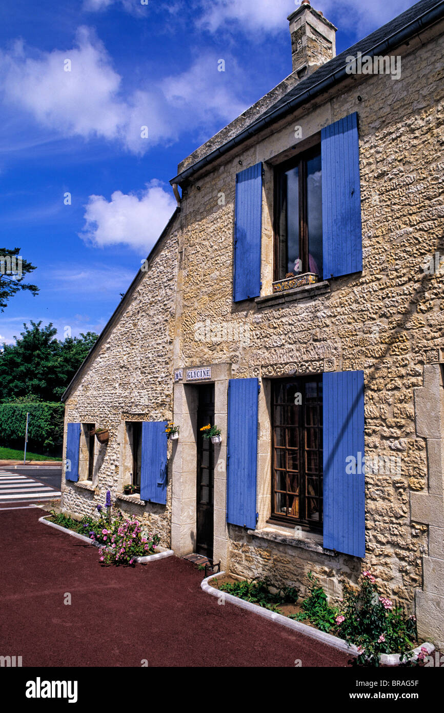 Normandy style architecture of home in Normandy France Stock Photo - Alamy