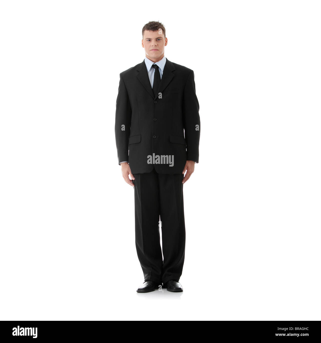 Full lenght portrait of businessman, isolated Stock Photo - Alamy