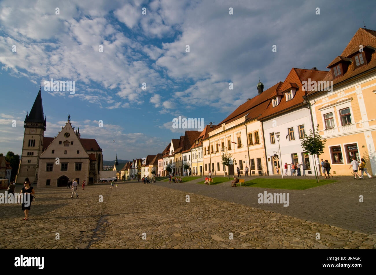 Town square of Bardejov, UNESCO World Heritage Site, Slovakia, Europe ...