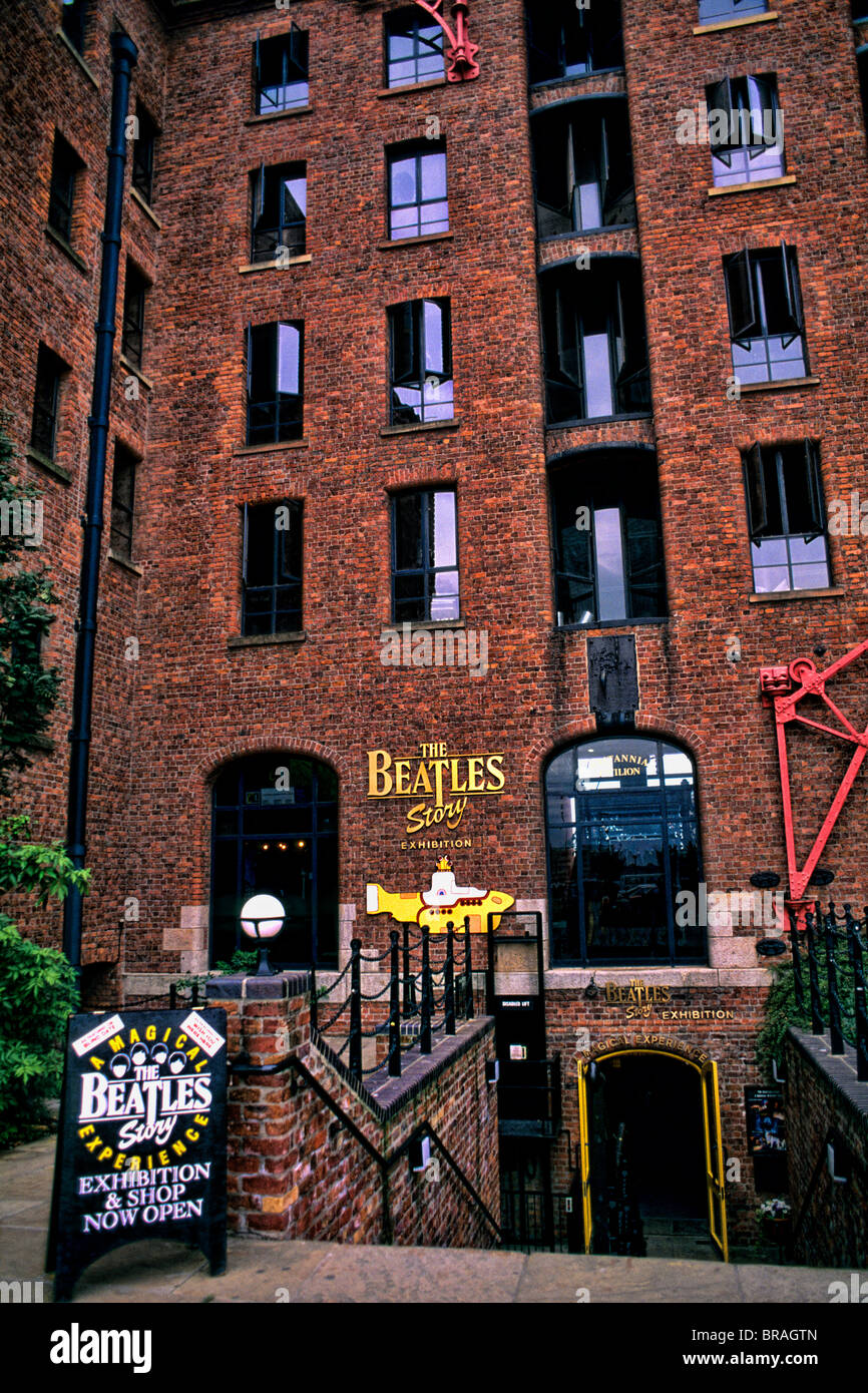 the birthplace of the Beatles Story Museum Liverpool England Stock ...