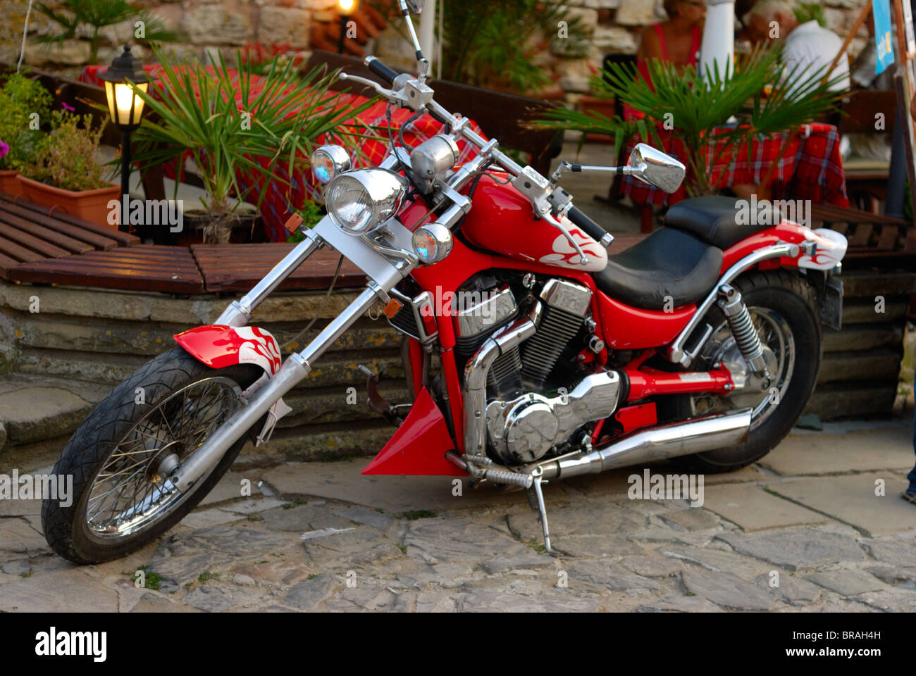 Red motorbike hi-res stock photography and images - Alamy