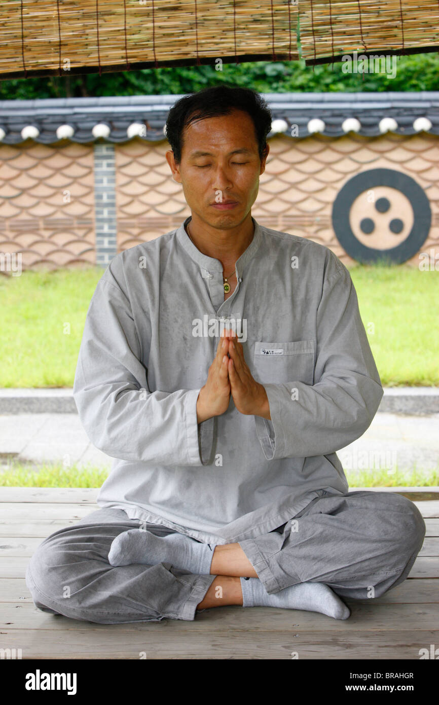 Zen meditation, Seoul, South Korea, Asia Stock Photo - Alamy