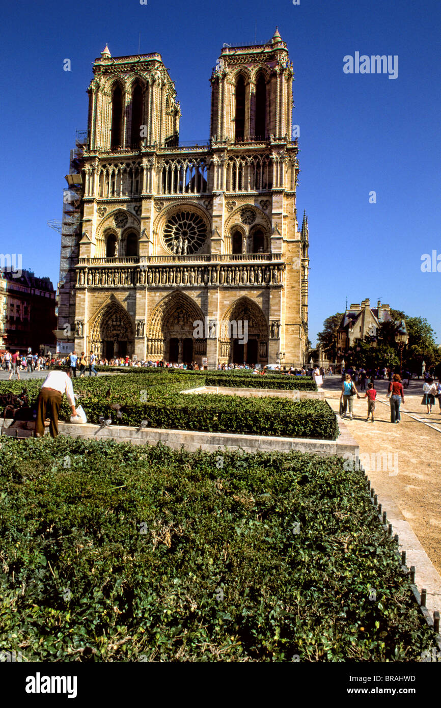 France Notre Dame Cathedral in Paris France as landmark monument Stock ...