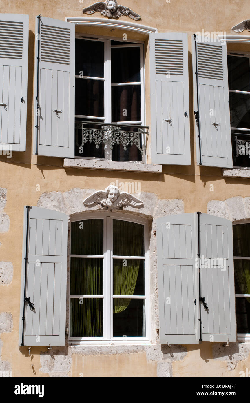 Old house with window shutters, Chartres , France Stock Photo - Alamy
